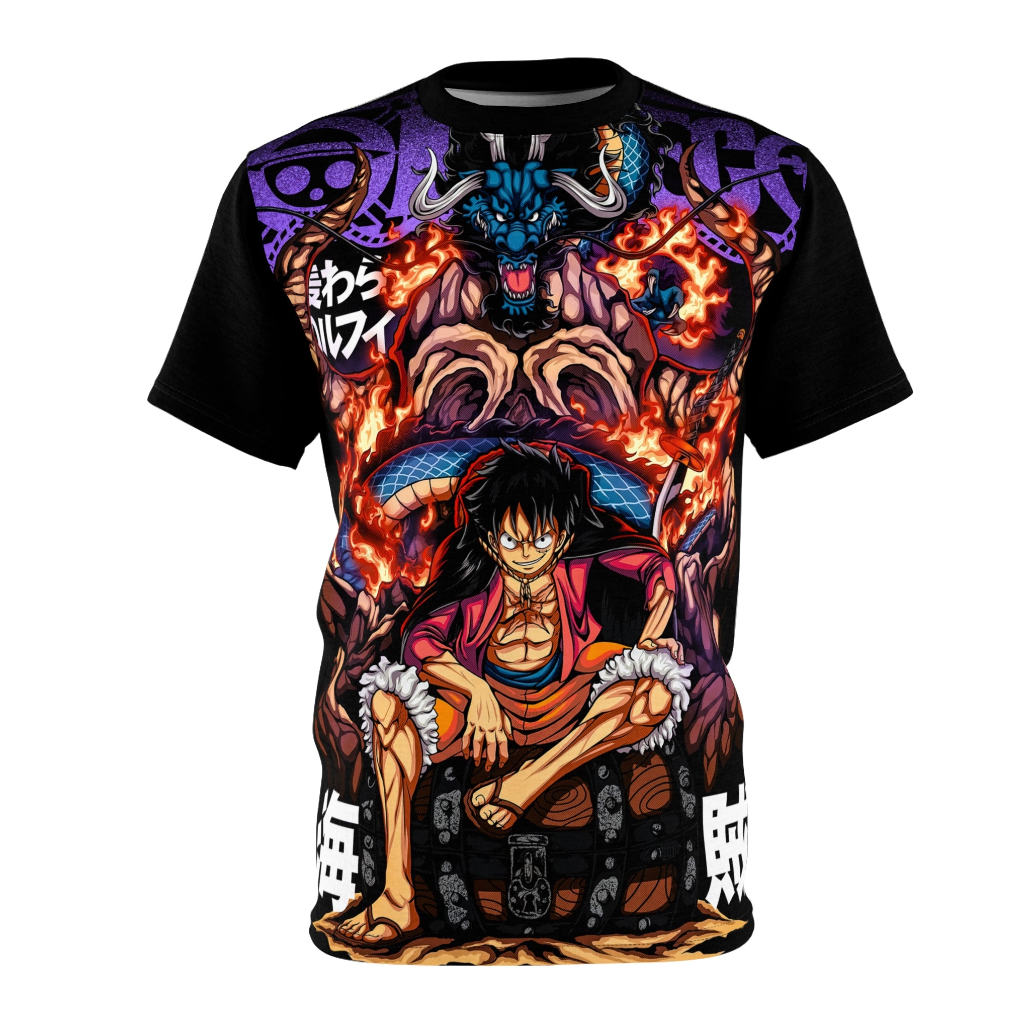 Anime- Pirate King Tee — Dragon Flame All-Over Print Shirt – Mindset ...
